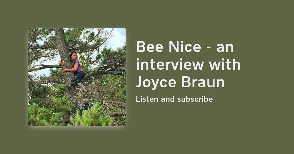 Episode 105: Bee Nice - an interview with Joyce Braun