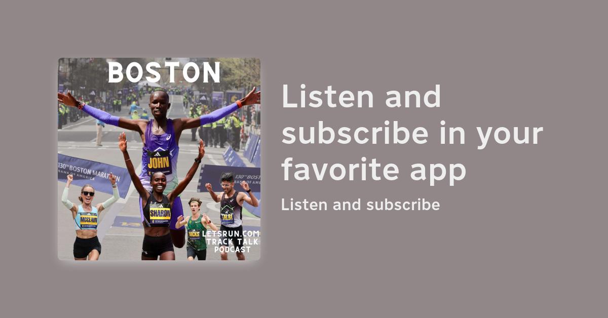 The Fastest Boston Marathon Ever + Simeon Birnbaum 3:31, Michael Norman ...