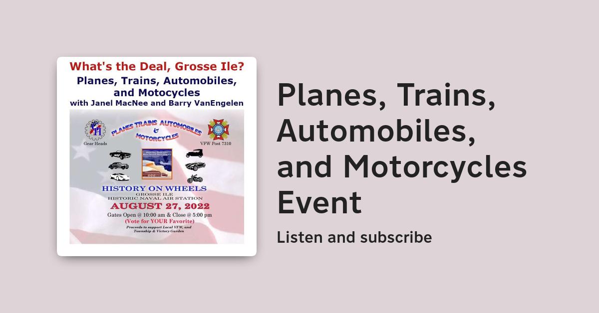 S3E1 - Planes, Trains, Automobiles, and Motorcycles Event